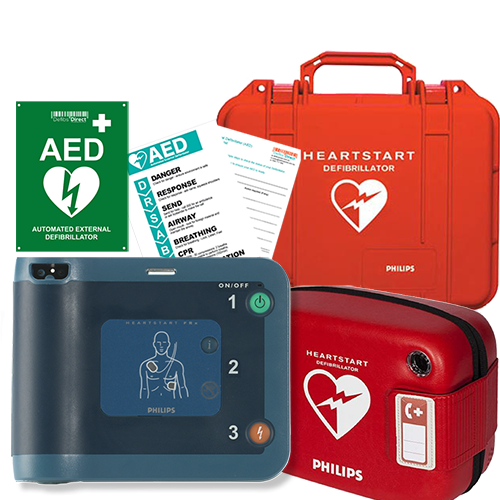 Philips HeartStart FRx Semi-Automatic AED with waterproof case - Defib ...
