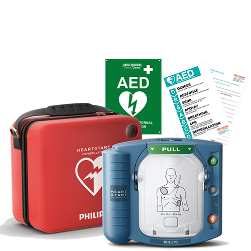 Philips HeartStart HS1 Semi Automatic AED - SA defibrillator bundle ...