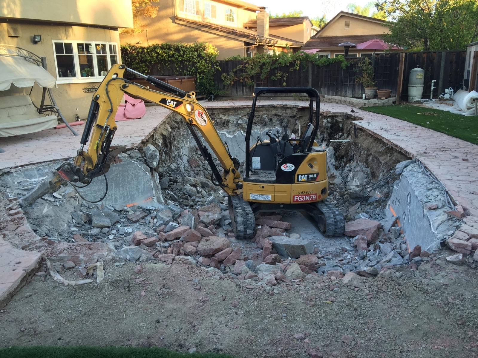 Swimming Pool Demolition | San Jose, CA | SJ Pool, Inc.