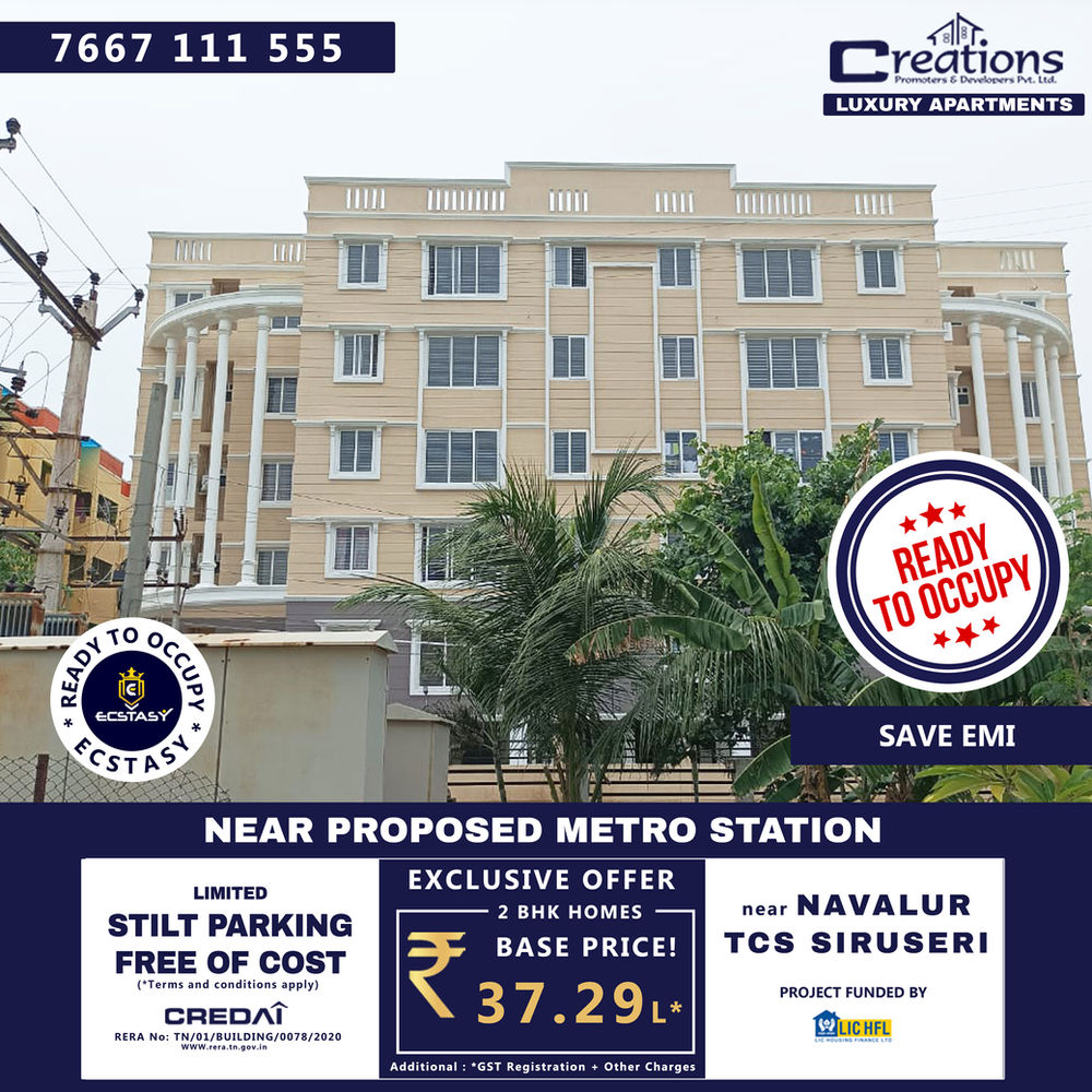 Luxury Flats Sale in TCS Navalur | Creations