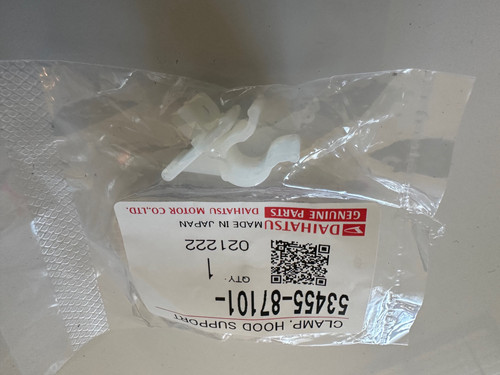 Genuine Daihatsu bonnet strut retaining clip | Rocky garage
