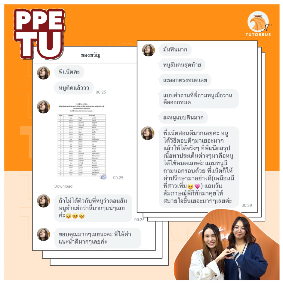 เกณฑ์การเข้า PPE TU (Inter)