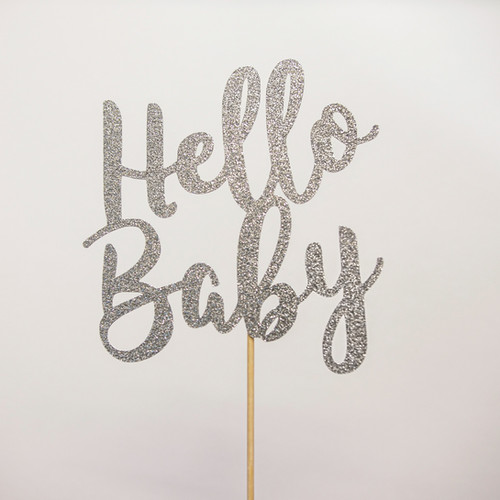 Hello Baby Baby Shower Cake Topper | Emilia's Cakes