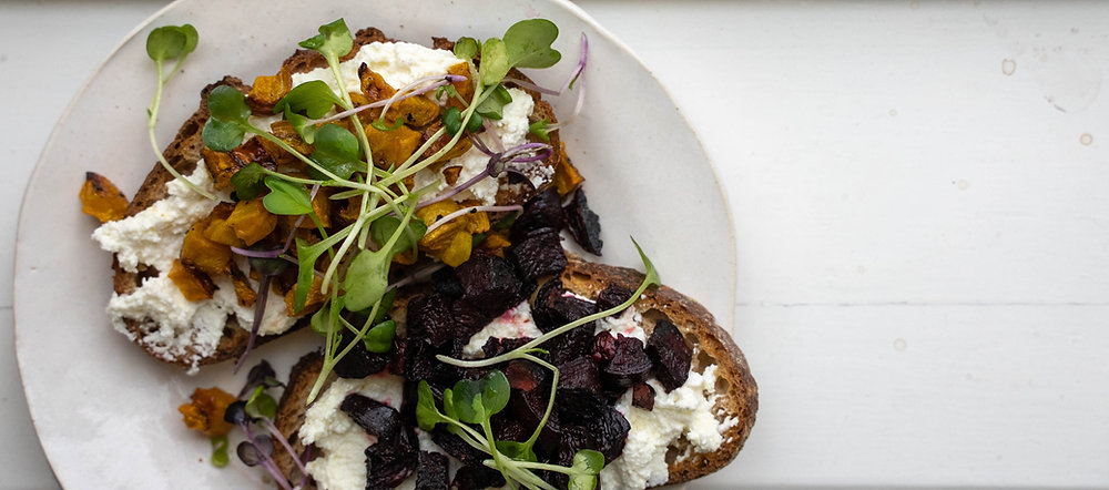 Ricotta Beet Toast