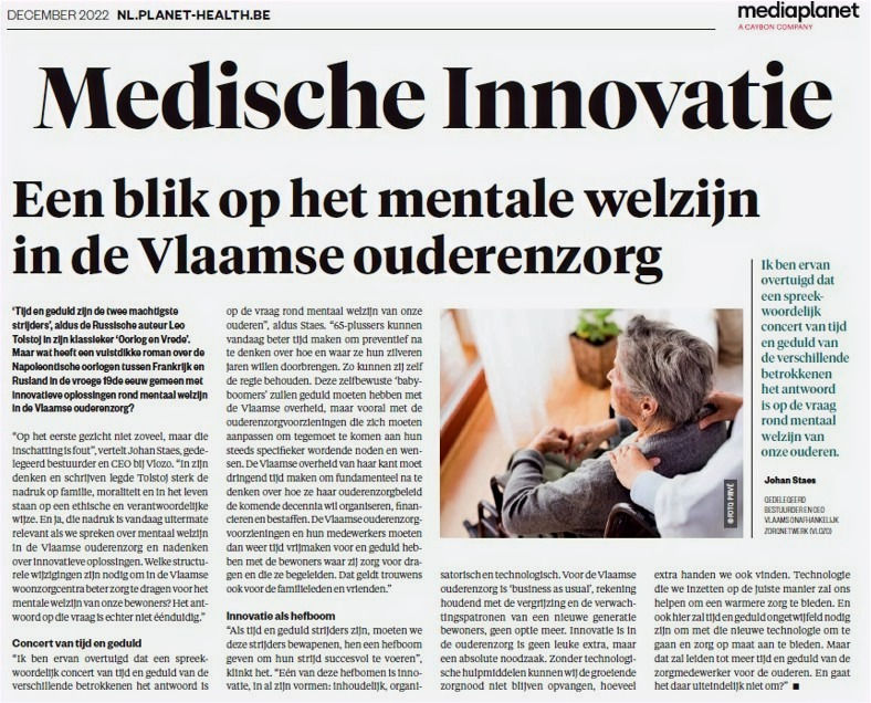 De Standaard & planet-health over het mentale welzijn in de Vlaamse ...