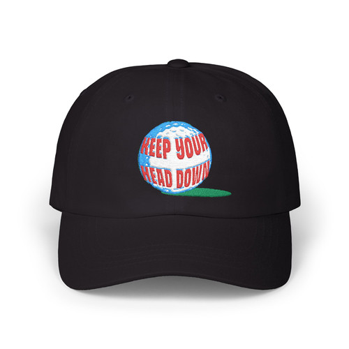 Keep Your Head Down Dad Hat | Casual Adjustable Golf hat- funny golf ...