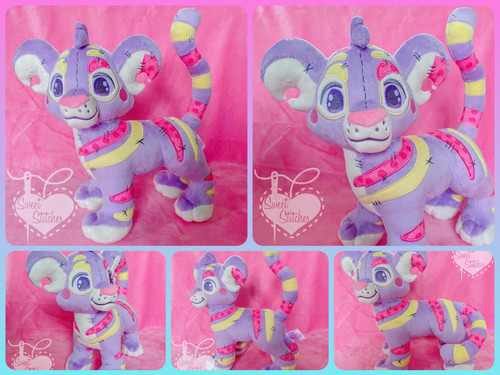 16" Plushie Painted Kougra | Sweet Stitches