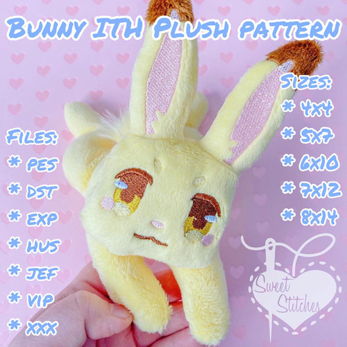 Bunny Beanie ITH Plush Embroidery Pattern | Sweet Stitches
