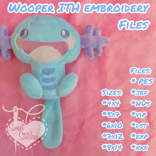 Wooper ITH Embroidery Pattern Files | Sweet Stitches