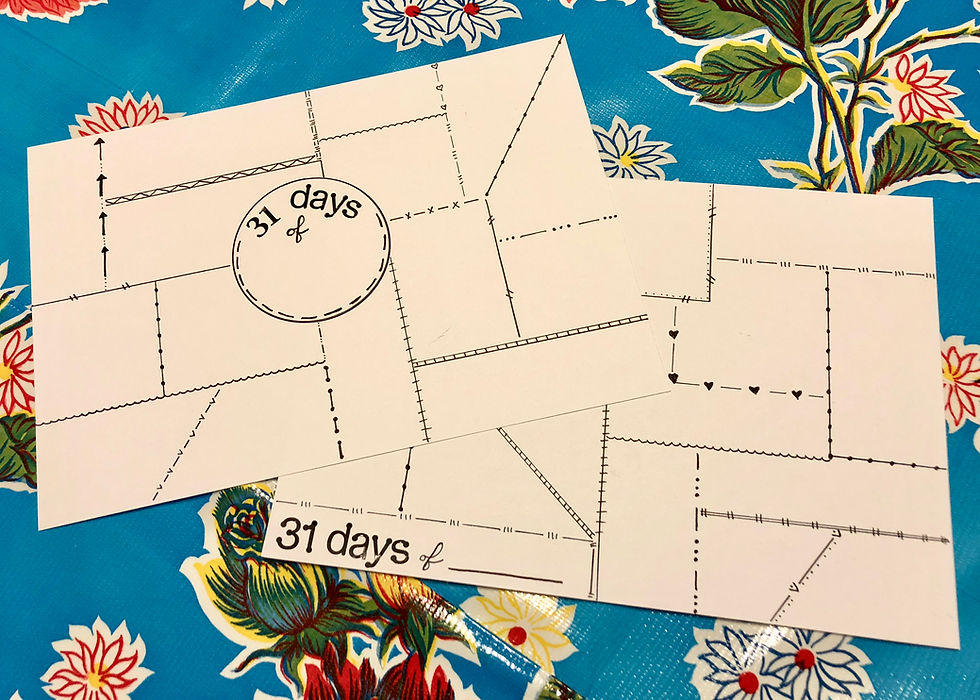 31-day template set, 8.5 x 11 format | Biblequiltjournal.com