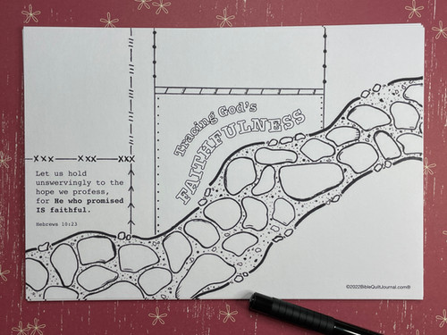 Tracing God's Faithfulness | Biblequiltjournal.com