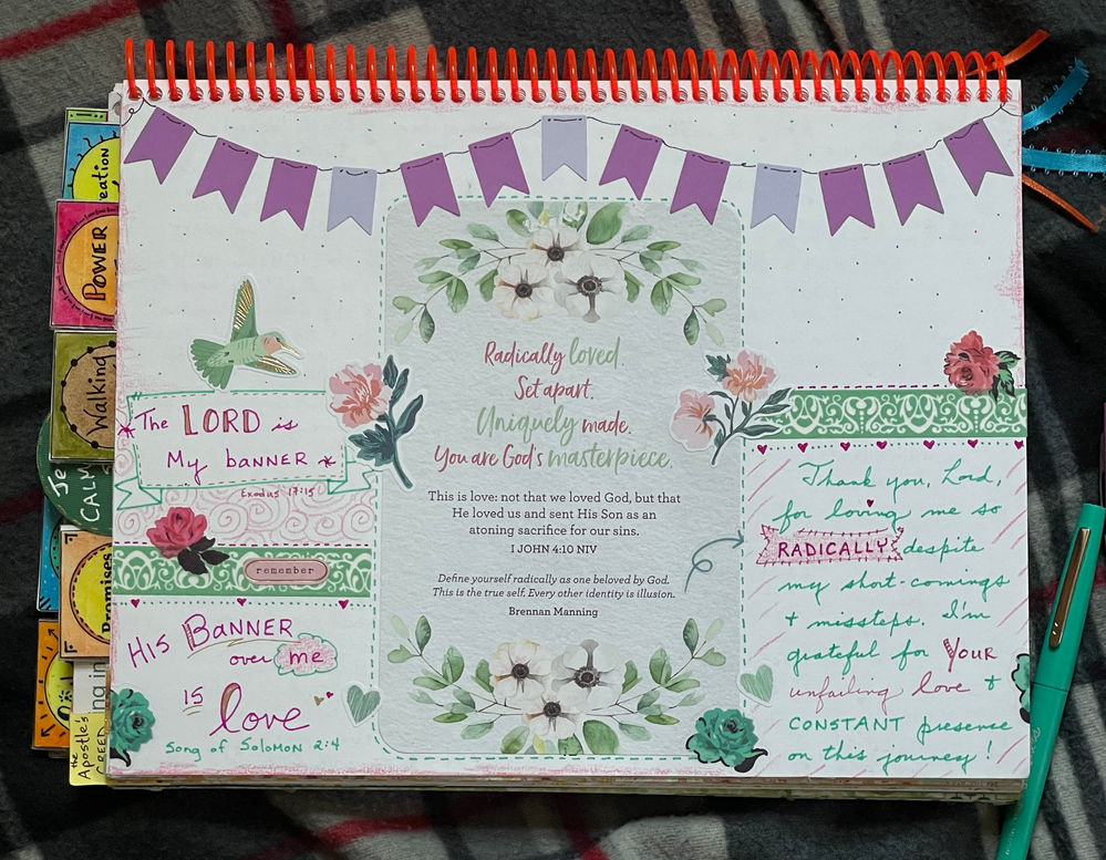 His Banner of Radical Love | Biblequiltjournal.com