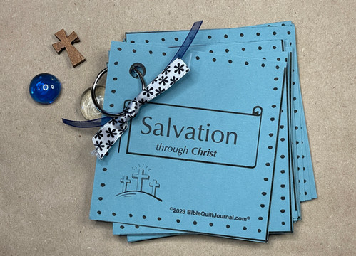 Salvation: Flip card set & reference list | Biblequiltjournal.com