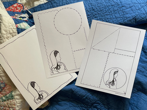 Women of the Bible trio - Vertical 8.5 x 11 | Biblequiltjournal.com