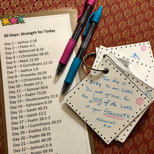 Strength for Today: 30-day reference list | Biblequiltjournal.com