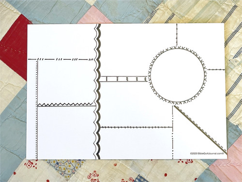 Block with Circle | Biblequiltjournal.com