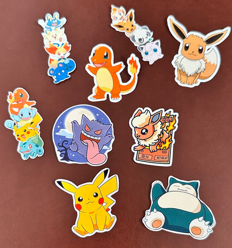 Pokemon Stickers (5 Pack) | Mika Cards