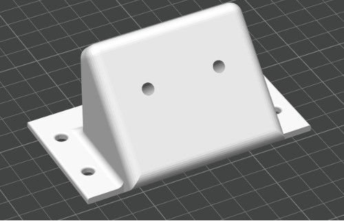 Custom Angle Hinge Plate Adapter 3D Model | Hillcrest Cabinets