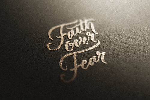 Faith Over Fear Calligraphy | Vector, Vector Art, Digital, PNG, Ai ...