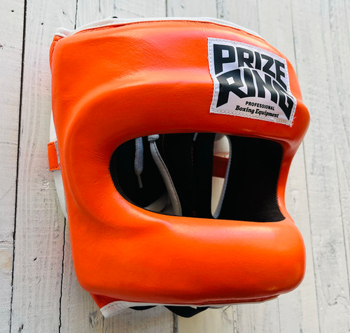 PRIZE RING Nose-bar Head guard Orange L size | prizeringsports