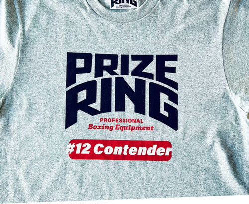 PRIZE RING TEE "Contender" Grey | prizeringsports