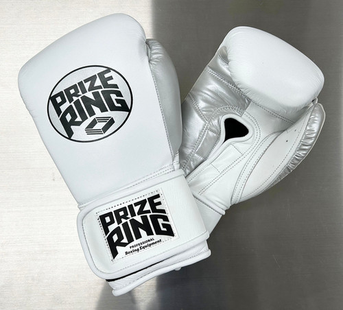 Professional SS boxing gloves White/Silver 8oz,10oz,14oz,16oz ...