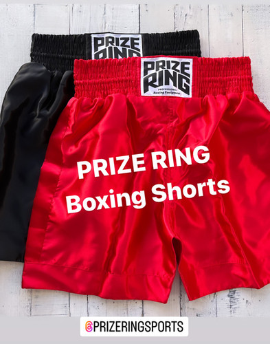 PRIZE RING Boxing shorts Red M, XL（2sizes） | prizeringsports