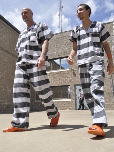 Striped Jail Scrubs | Seattle Sets & Props