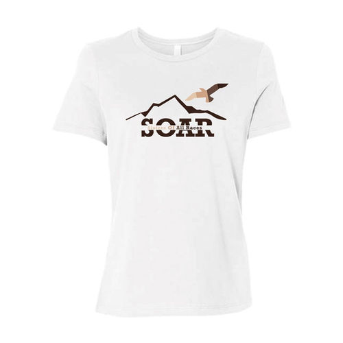 SOAR Crew Neck White Tee Shirt | BOAR and SOAR