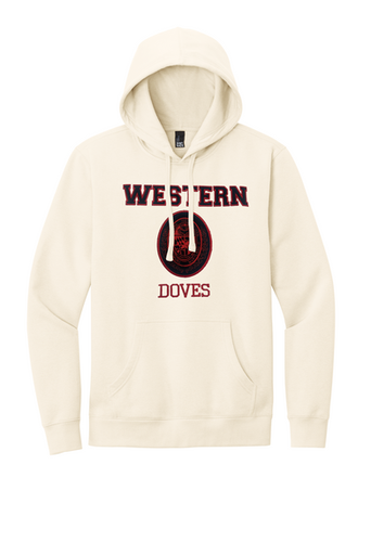 Western Cream Flock Hoody | Herman's Discount