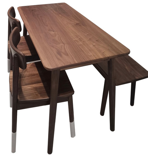 BiGi - 100% 北美洲黑胡桃木實木餐桌 可配長凳及椅子 Black walnut table only | bigigroups