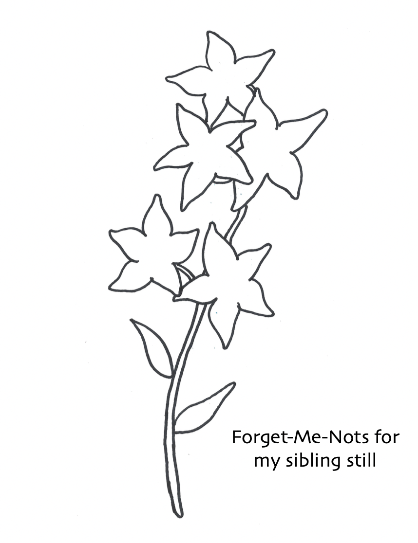 Forget-Me-Not Activity/Coloring Page for Miscarriage, Stillbirth, and ...