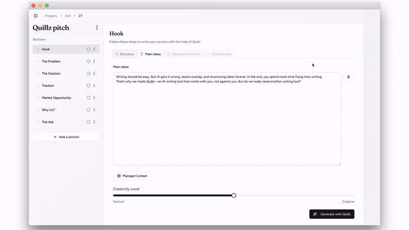 Quillz | Smarter, Faster Writing with AI