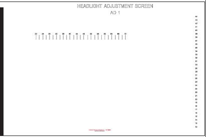 HEADLIGHT AIMING WALL CHART | NC AUTO