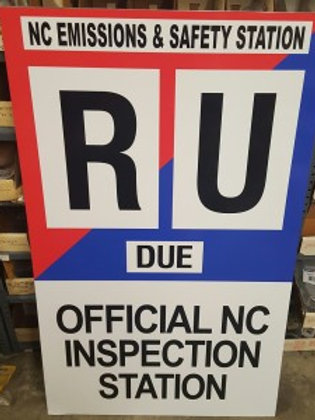 RU DUE SIGN SINGLE SIDED | NC AUTO