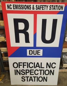 RU DUE SIGN SINGLE SIDED | NC AUTO