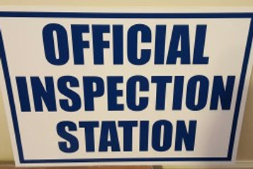 OFFICIAL INSPECTION STATION SIGN | NC AUTO