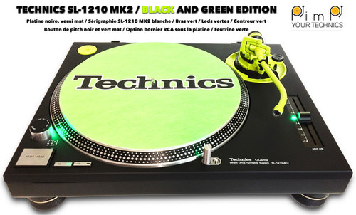 SL-1210 MK2 BLACK AND GREEN EDITION | Pimp Your Technics