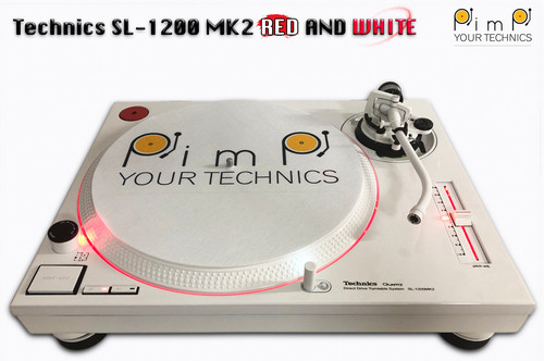 SL-1200 MK2 RED AND WHITE | Pimp Your Technics