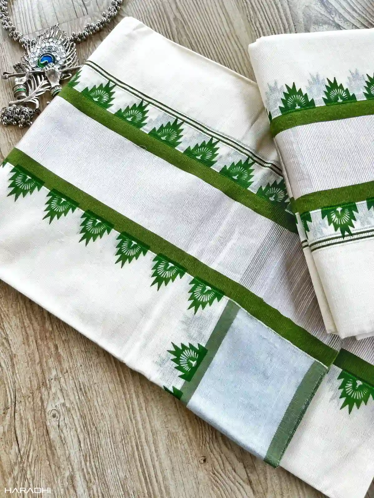 Kerala Kuthampully Set Mundu Online | HARADHI 3/4