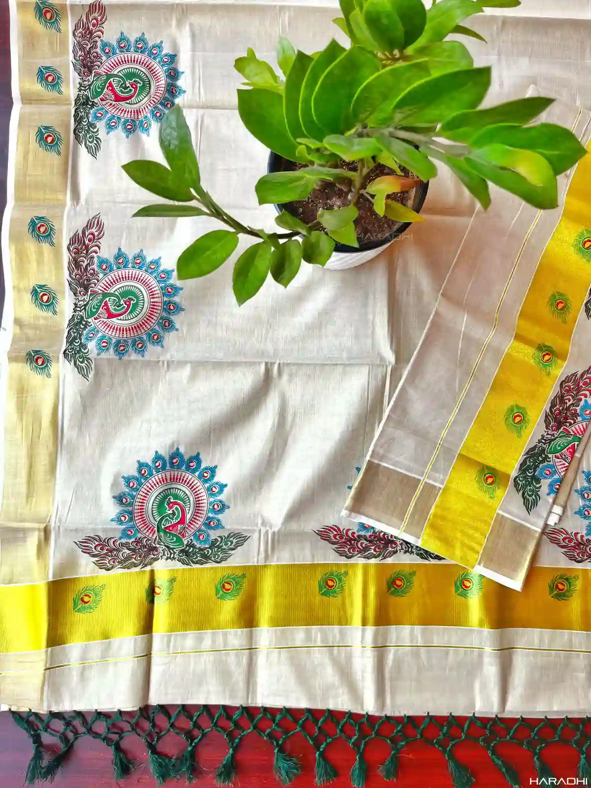 Kerala Kuthampully Set Mundu Online | HARADHI