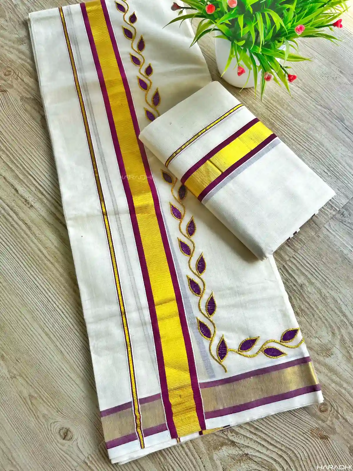 Kerala Kuthampully Set Mundu Online | HARADHI 3/7