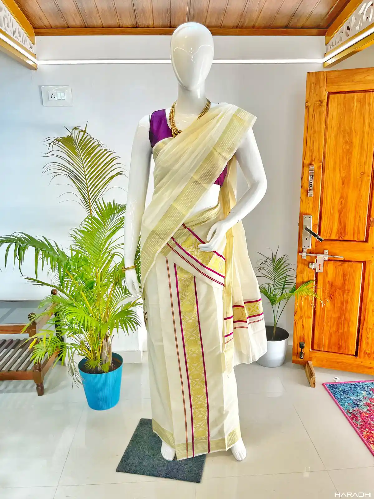 Kerala Kuthampully Set Mundu Online | HARADHI