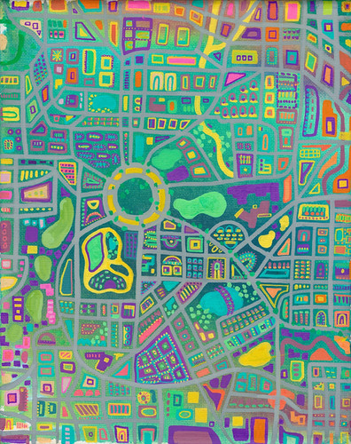 GECKO Neuron Map 8x10 inch print | Cog Creative