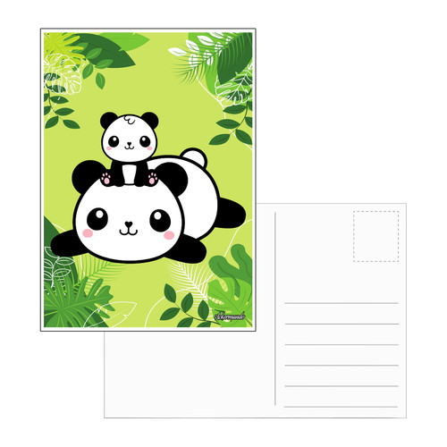 Panda Duo Post Card | Ackermando