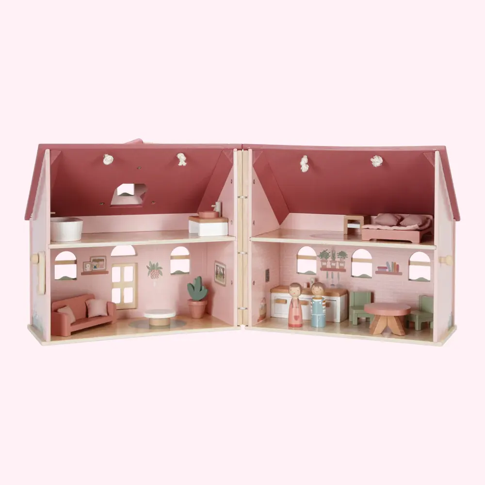 LITTLE DUTCH Wooden Portable Dollhouse | miniMINIMALISTC | Little Dutch