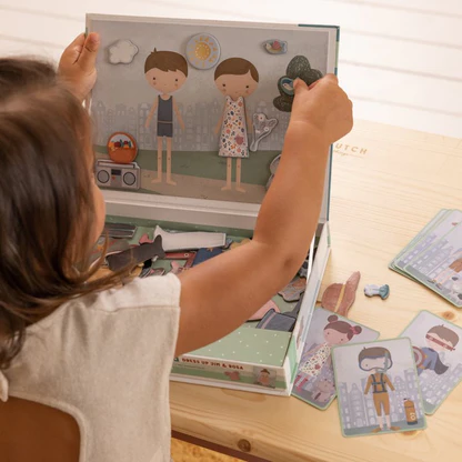 LITTLE DUTCH Jim & Rosa Magnetic Puzzle | miniMINIMALISTC