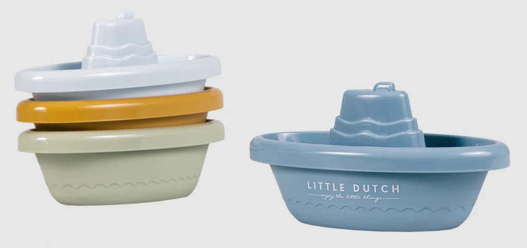 LITTLE DUTCH Stackable Bath Boats | miniMINIMALISTC | Little Dutch