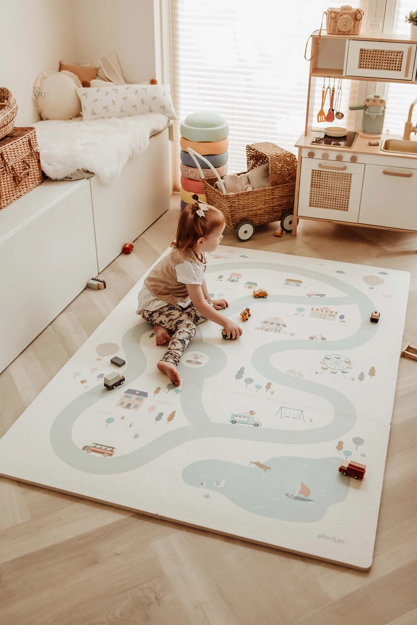 Play&Go Village/Terrazzo EVA puzzlemat | miniMINIMALISTC | Play&Go