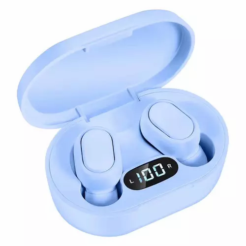 E7S TWS Wireless Earphones (Blue Sky) + Charging Case | GADGETVERSE